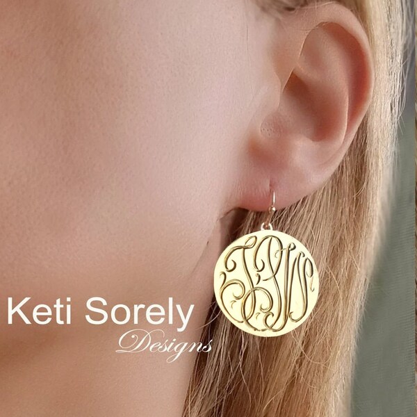 Monogram Earrings - Etsy