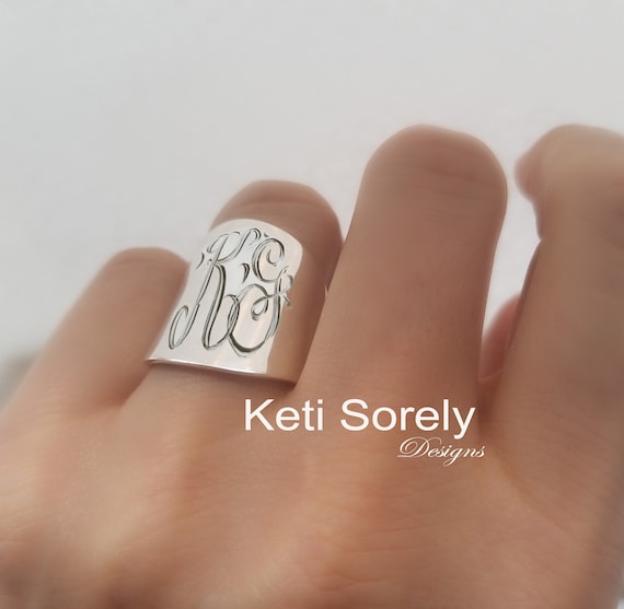 Personalized Cigar Ring With Monogrammed Initials Engraved - Etsy