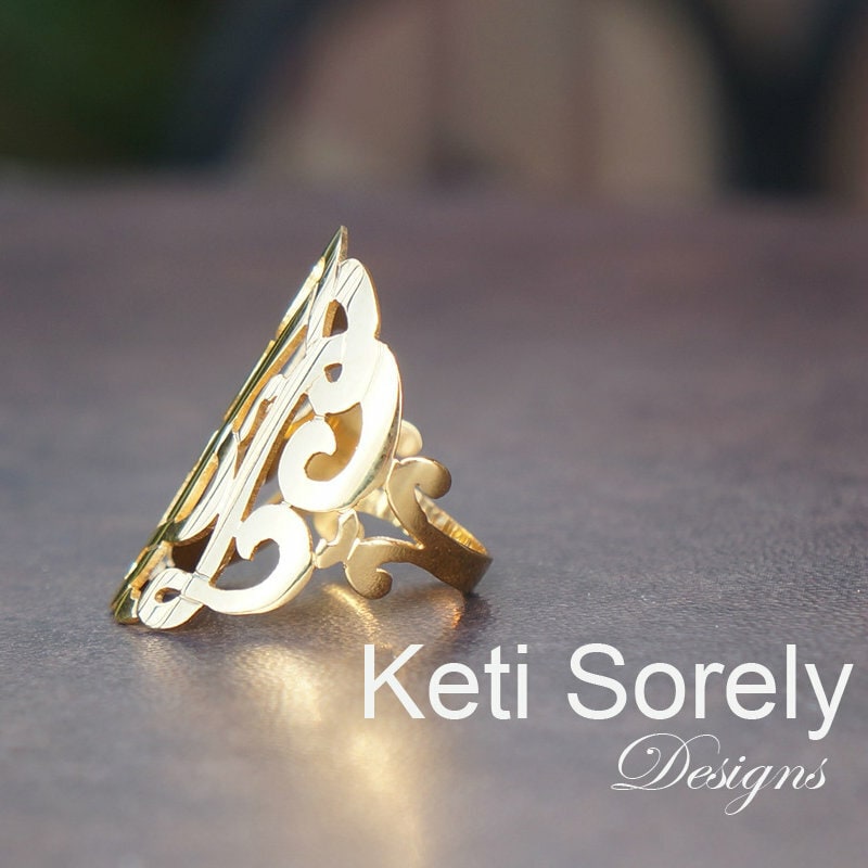 4 Initial Monogram - Etsy