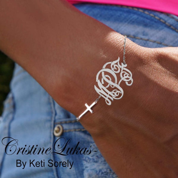 Cross With Monogram - Etsy