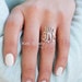 Monogram Initials Ring With CZ Stones - Customize It With Your Initials ...