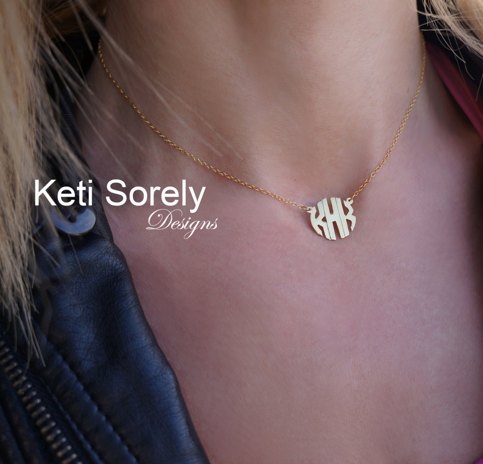 Dainty Monogram With Modern Letter Initials Monogram | Etsy