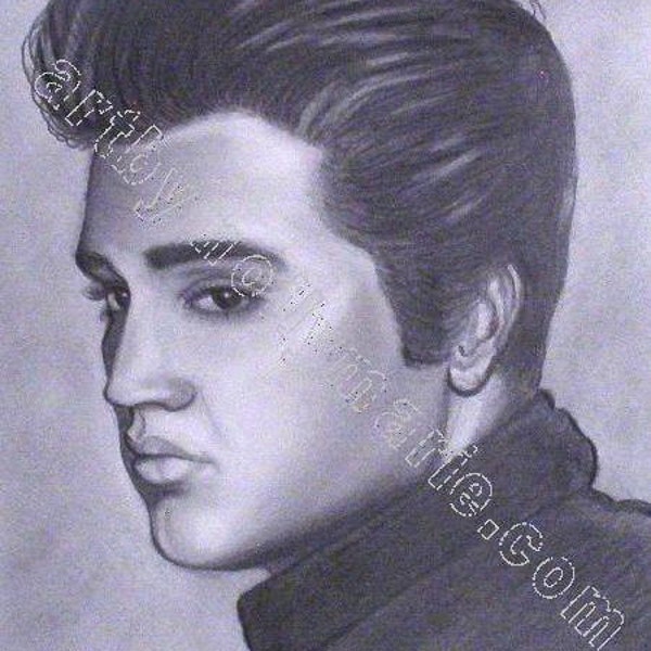 Elvis Pencil Drawing - Etsy