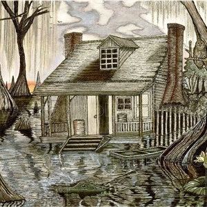 Collection of Prints of My Original Artwork of Cajun Louisiana Themed ...