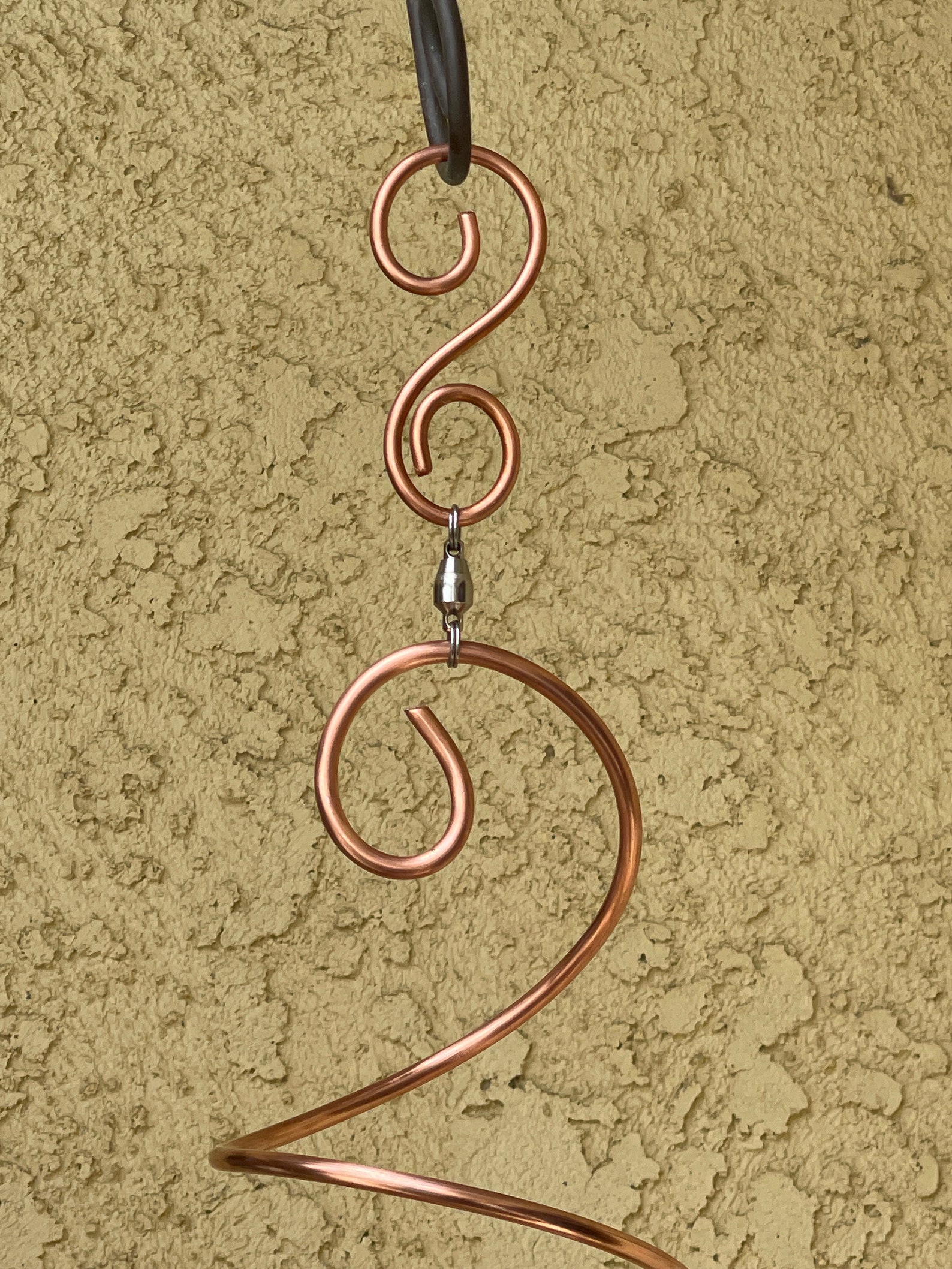 Handmade Copper Illusion Spiral Spinner W/ 80mm CLEAR Solid - Etsy