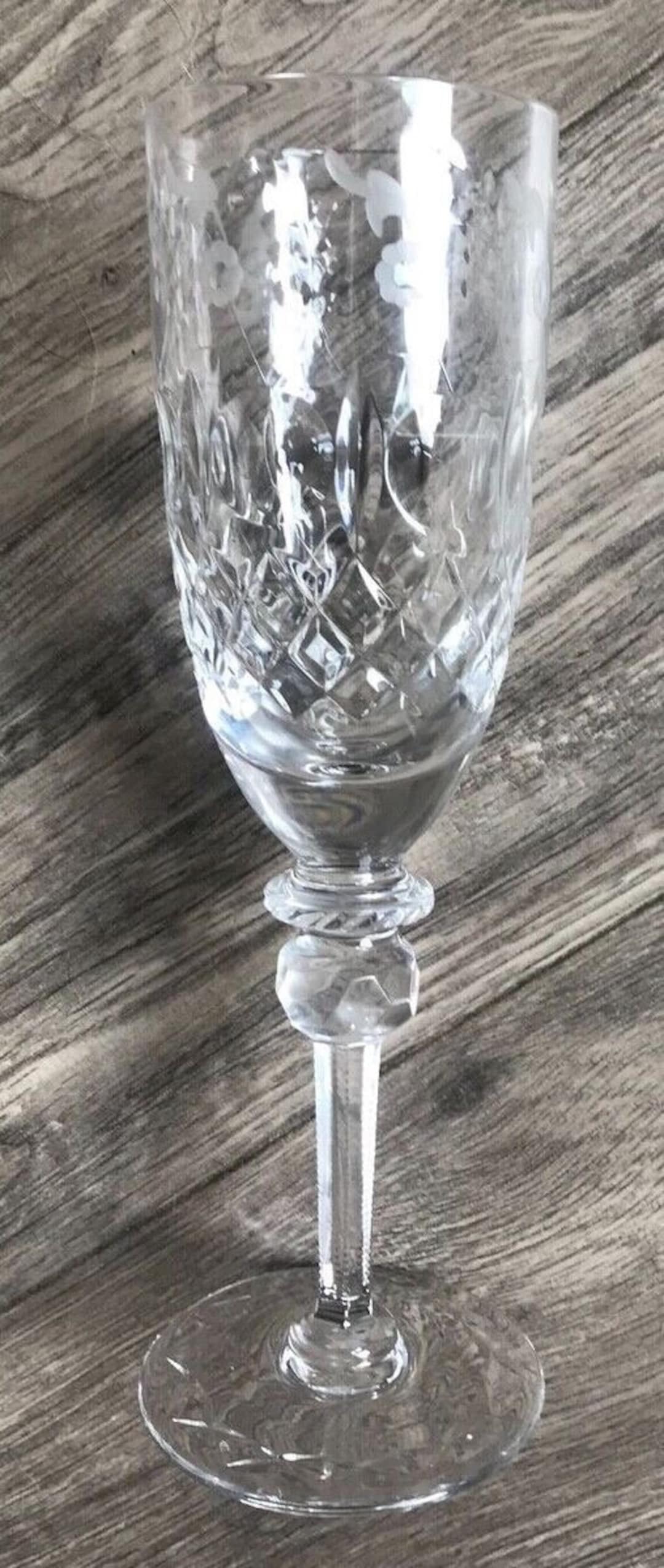 Rogaska Gallia Crystal Goblet Champaign FLUTE 9 5/8”tall Excellent - Etsy