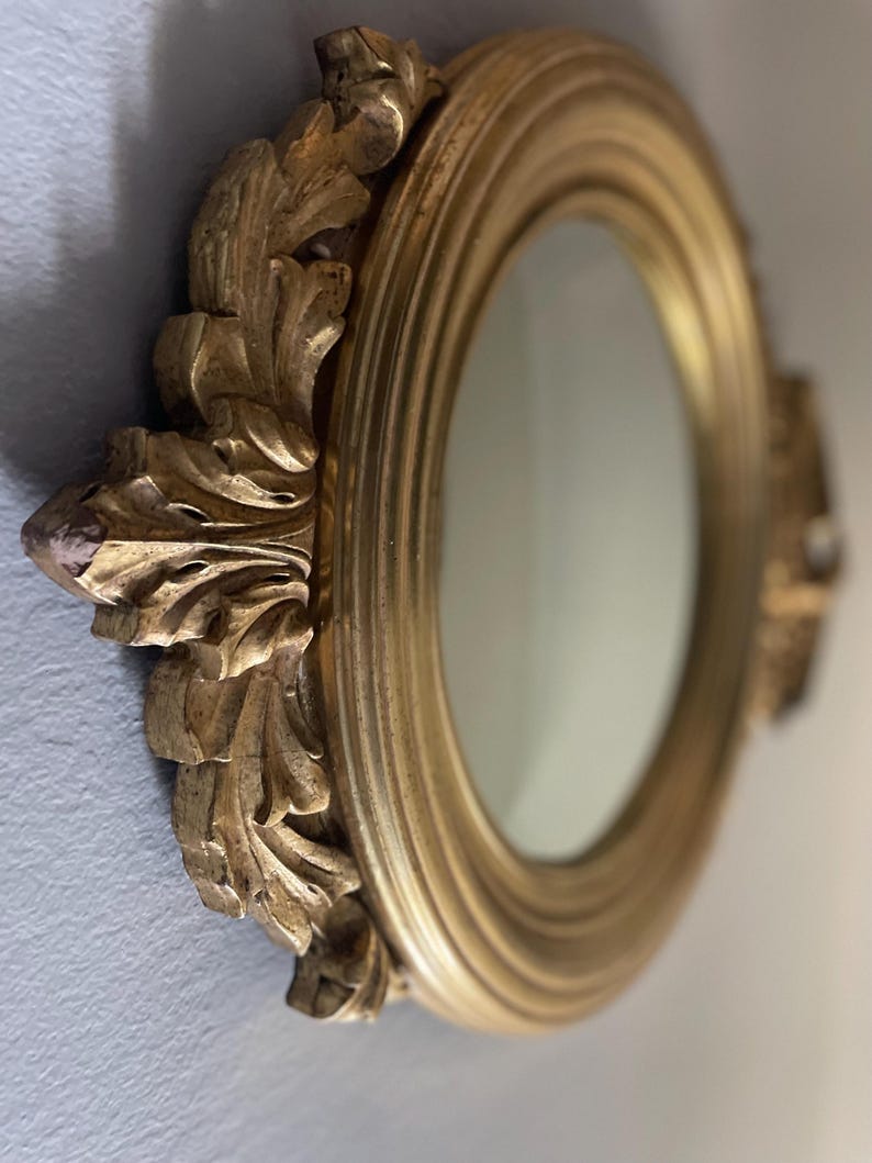 Antique Federal Eagle Mirror – Giltwood Convex Wall Mirror – Early ...