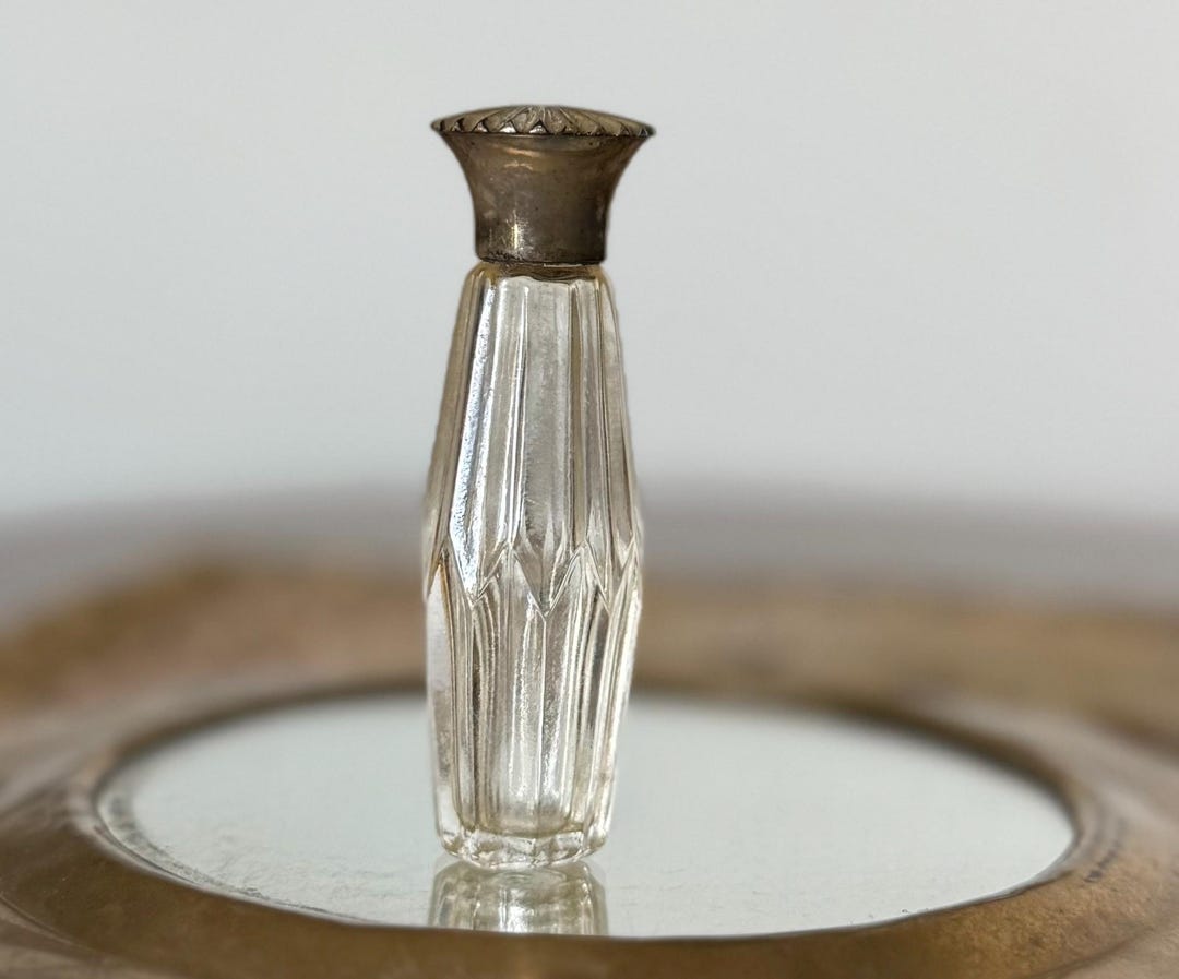 Vintage Tiny Glass Perfume Bottle EMPTY – Elegant Vanity Decor-empty ...