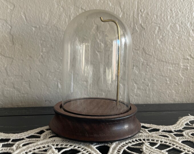 Vintage Glass Cloche Display Cloche With Hanger - Etsy