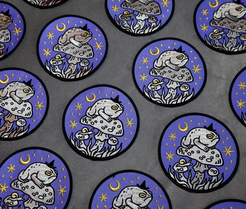 Grumpy Toad Witch Embroidered Iron on Patch | Etsy