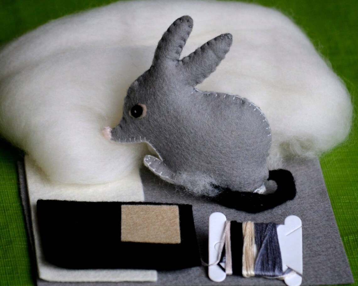 PDF Australian Bilby Felt Animal Pattern: Template and Instructions ...