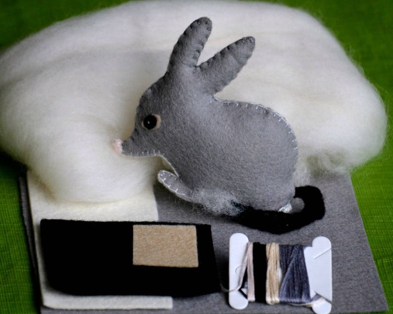 PDF Australian Bilby Felt Animal Pattern: Template and Instructions ...