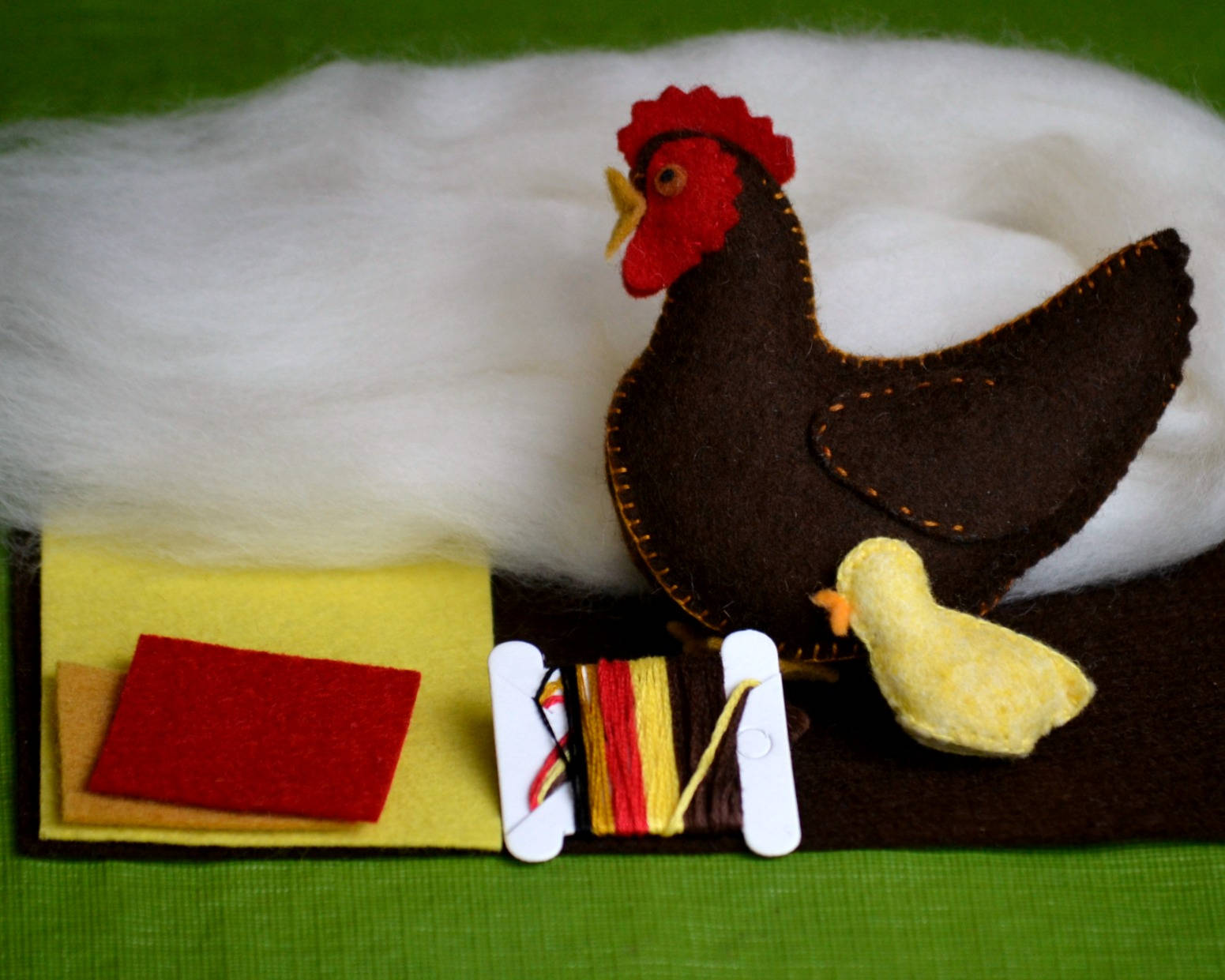 PDF Felt Chicken Pattern Waldorf Felt Animal Pattern / - Etsy Australia