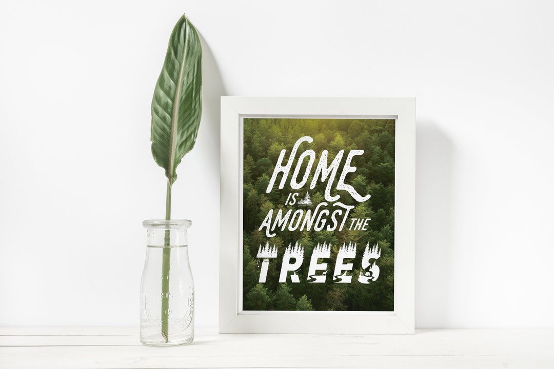 PDF Printable - Forest Poster, Available in Three Sizes, Trees Wall Art ...