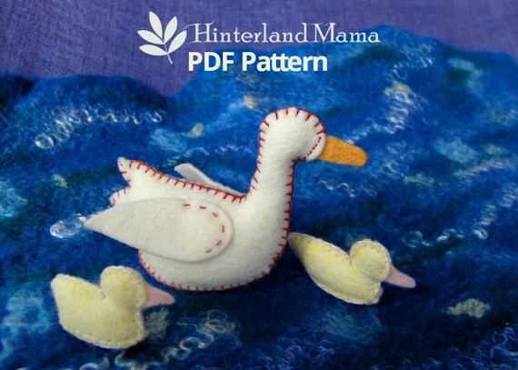 PDF Waldorf Animal Pattern Felt Duck Pattern Waldorf Duck | Etsy Australia