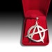 53mm. Large Custom 925 Sterling Silver Anarchy Sign Symbol - Etsy
