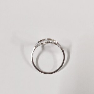 925 Sterling Silver Open Oval Ring Hammered Silver Ring - Etsy