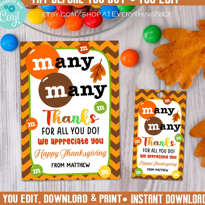 Many Thanks - Etsy