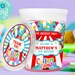 Carnival Circus 2oz Cotton Candy Tub Label Editable Instant DIGITAL ...