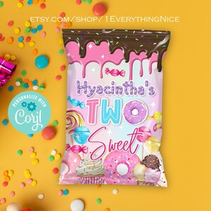 Pink Two Sweet Sweets Donuts Ice Cream Candies Cupcakes Lollipop ...