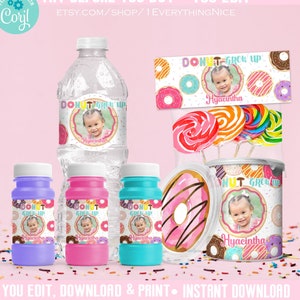 Donut Grow up Donuts Theme Instant Download Birthday Party Printable ...