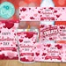 Editable DIGITAL DOWNLOAD Valentine Valentine Theme Favors Treats ...