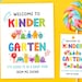 Welcome Kindergarten Monster Theme Classroom | 5x7 Card & Tag Instant ...