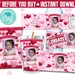 Editable DIGITAL DOWNLOAD Valentine Valentine Theme Birthday Favors ...