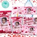 Editable DIGITAL DOWNLOAD Valentine Valentine Theme Birthday Favors ...