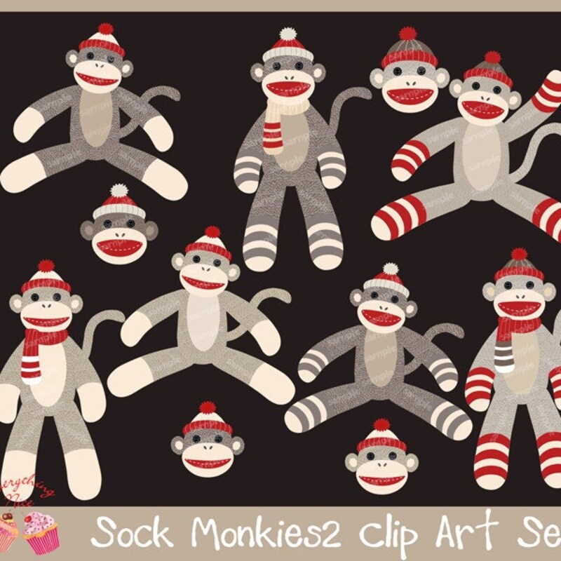 Cute Sock Monkey - Etsy