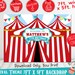 DIGITAL DOWNLOAD Carnival Theme 7ft. Wide X 5ft. High Backdrop Banner ...