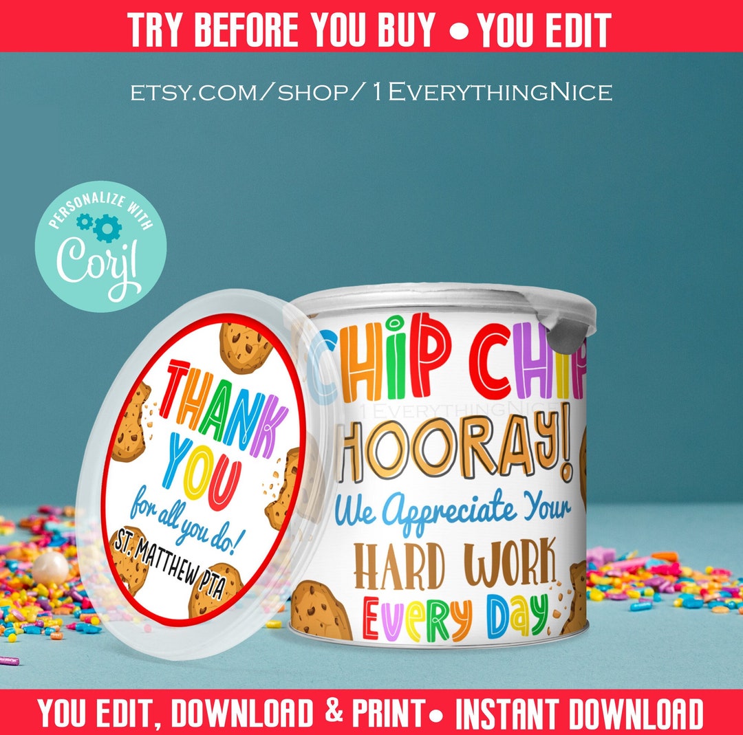 Chip Chip Hooray We Appreciate Your Hard Work Every Day Teachers ...