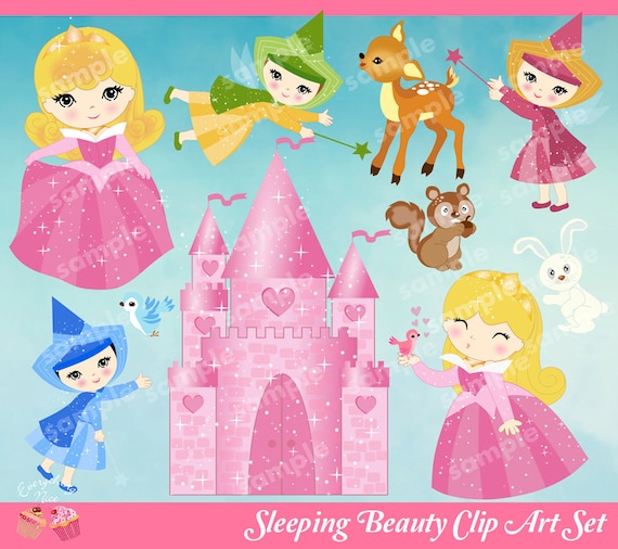 Sleeping Beauty Clipart Set by 1Everything Nice | Catch My Party