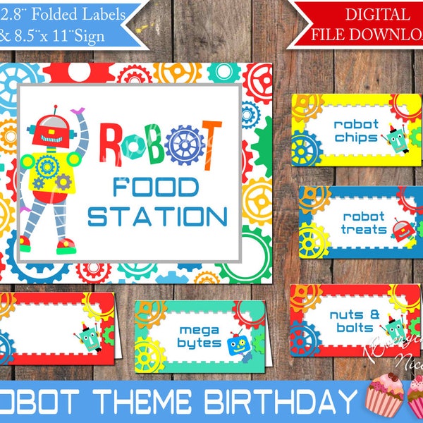 Robot Theme Party - Etsy