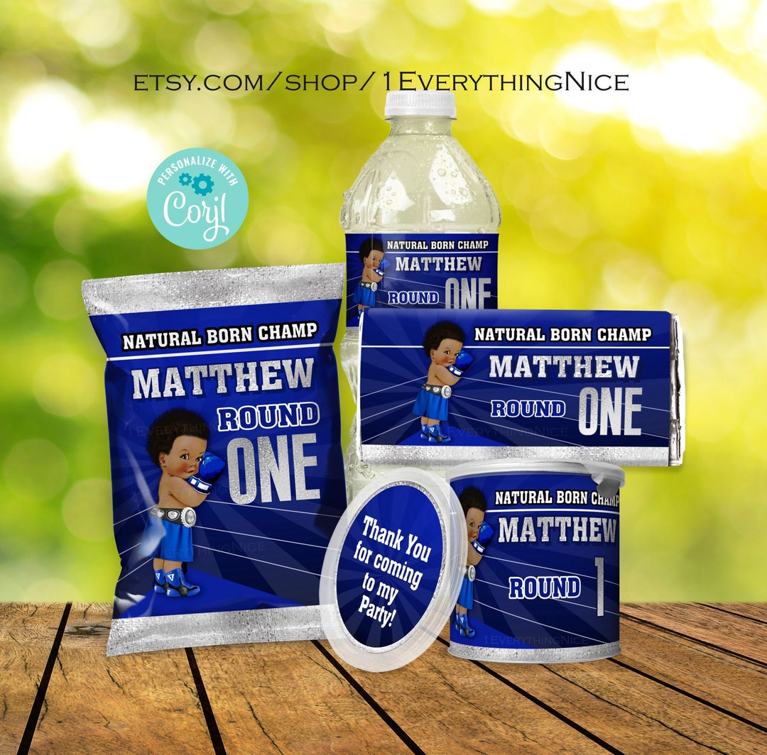 Boxing Little Baby Boy Boxer Champ Main Event Bundle Set 2 Silver Blue ...