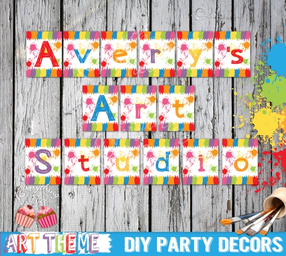 Art Studio Banner by 1Everything Nice | Catch My Party
