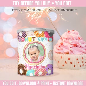 Potato Chip Can Stacked Chips Pastel Editable DIGITAL Instant - Etsy