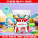 Carnival Circus 2oz Cotton Candy Tub Label Editable Instant DIGITAL ...