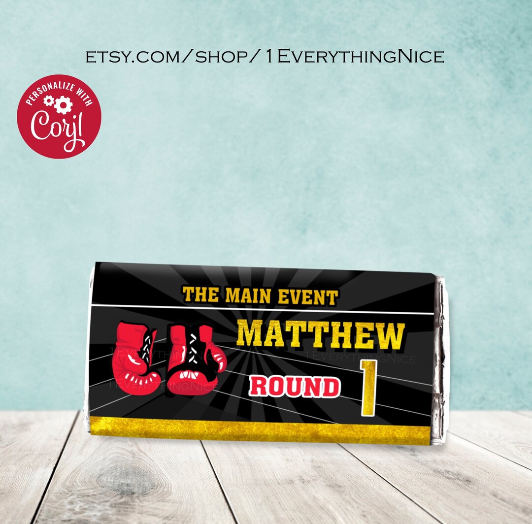 Boxing Red Gloves Gold Boxer Champ Knock Out Knockout Main Event Candy ...