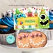 Cute Monsters Monster Bash Editable Instant DIGITAL DOWNLOAD Theme ...