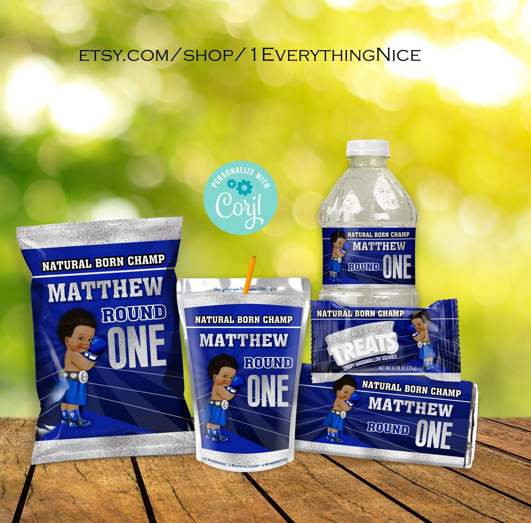 Boxing Baby Boy Boxer Little Champ Main Event Bundle Set 3 Blue Silver ...