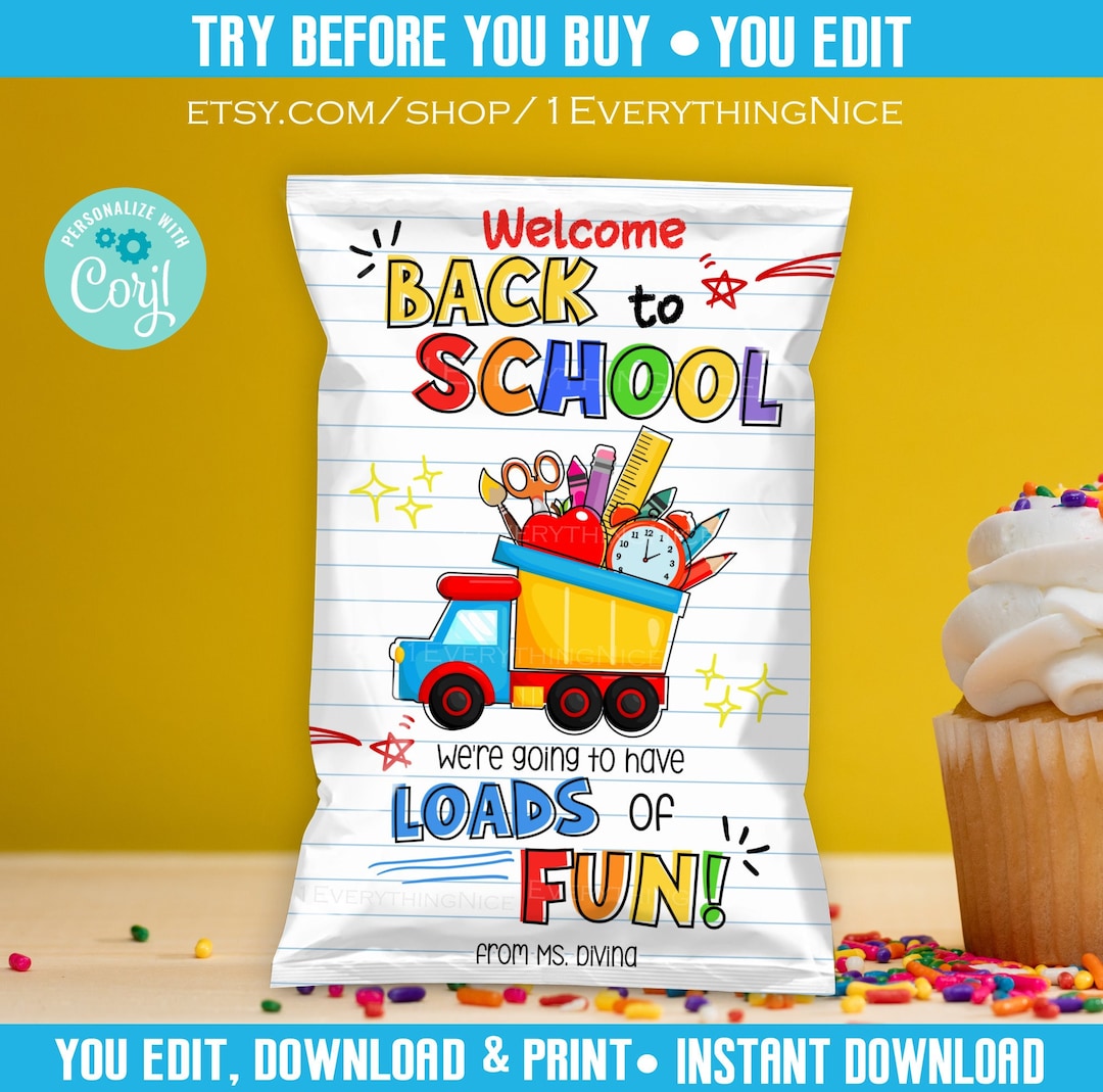 Welcome Back to School Loads of Fun Teacher Student - Etsy