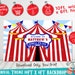 DIGITAL DOWNLOAD Carnival Circus Theme 10ft. Wide X 6ft. High Backdrop ...