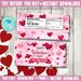 Editable DIGITAL DOWNLOAD Valentine Valentines Day Candy Bar Wrappers ...