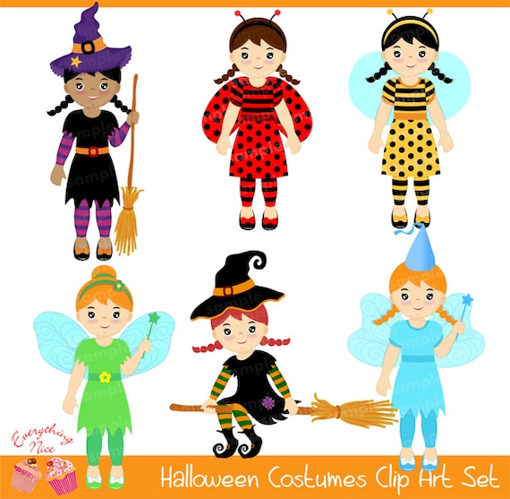 Halloween Costumes Clipart Set by 1Everything Nice | Catch My Party