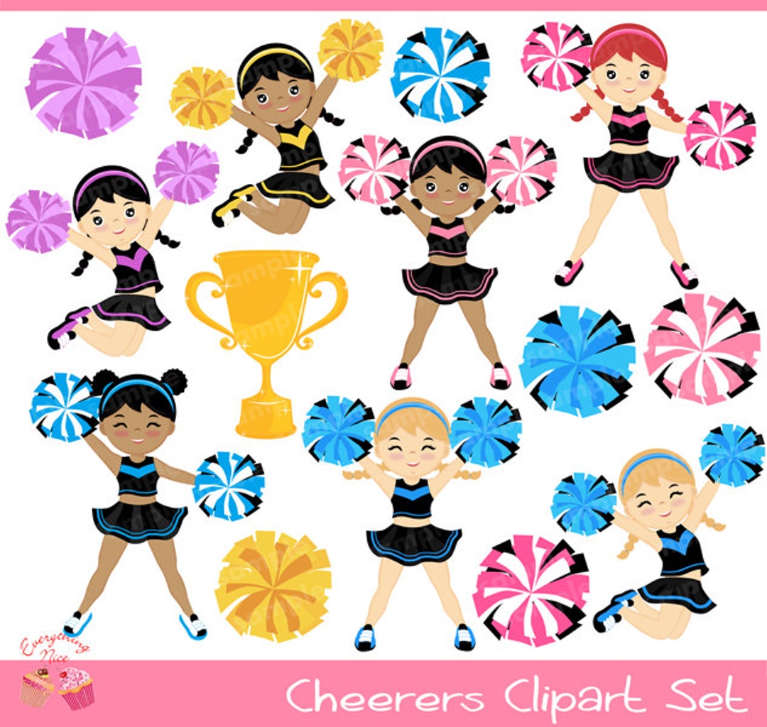Cheerers Clipart Set - Etsy