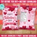 Editable DIGITAL DOWNLOAD Valentine Valentine Theme Favors Treats ...