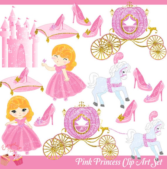 Pink Princess Clipart Set by 1Everything Nice | Catch My Party