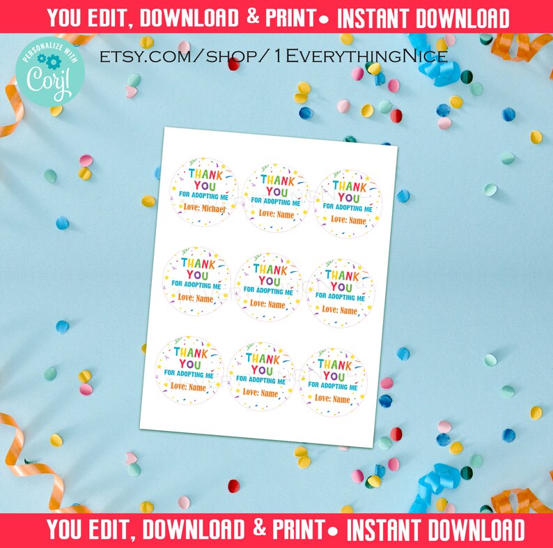 Monsters Adoption Certificate Cute Monster Bash Editable - Etsy