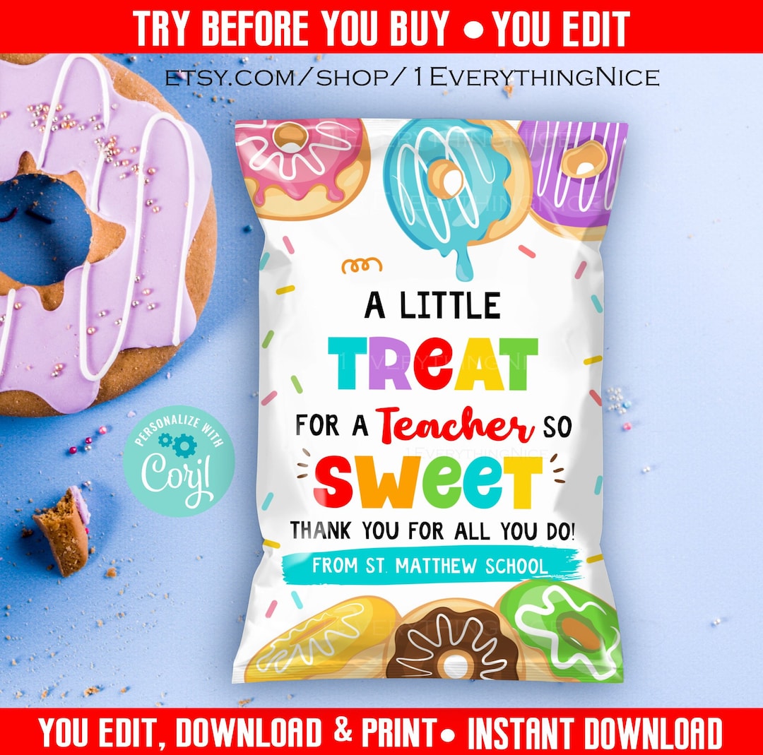 A Little Treat for A Teacher so Sweet | Teacher Staff Employee ...